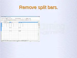 Advanced Spreadsheets – Split Bars