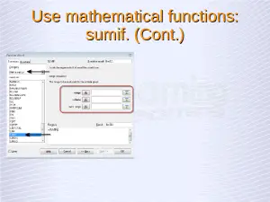 Advanced Spreadsheets – Mathematical Functions