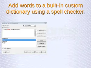 Word Processing – Spell Check
