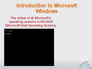 Introduction To Windows