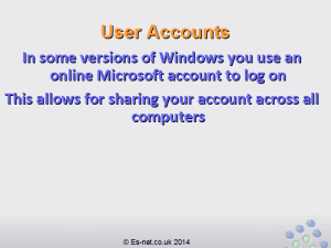 Creating User Accounts in Windows
