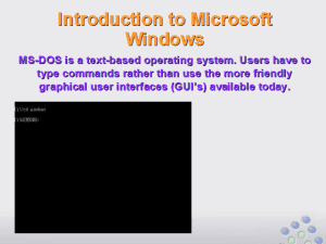 Introduction To Windows