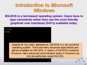 Introduction To Windows