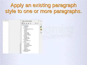 Word Processing – Formatting Styles